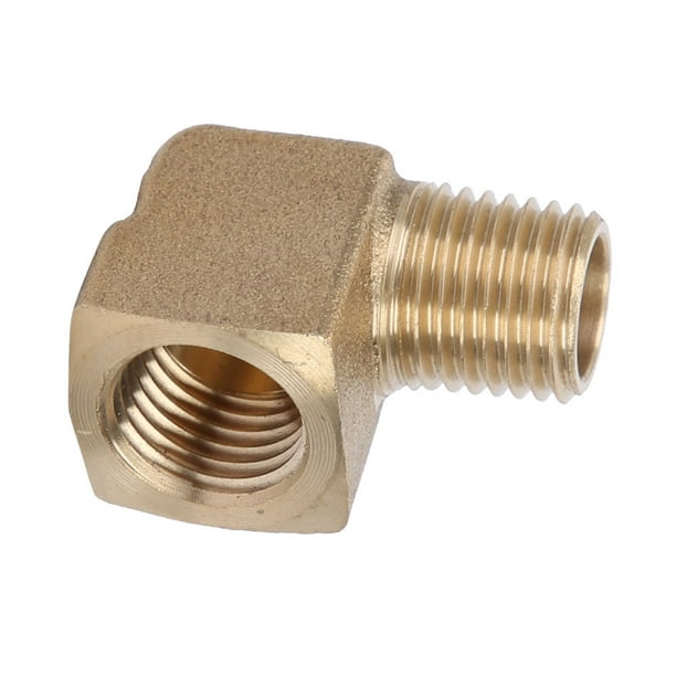 90 Degree Elbow Pipe Fitting 1/4 Male Female NPT Pipe Fitting No Slip ...