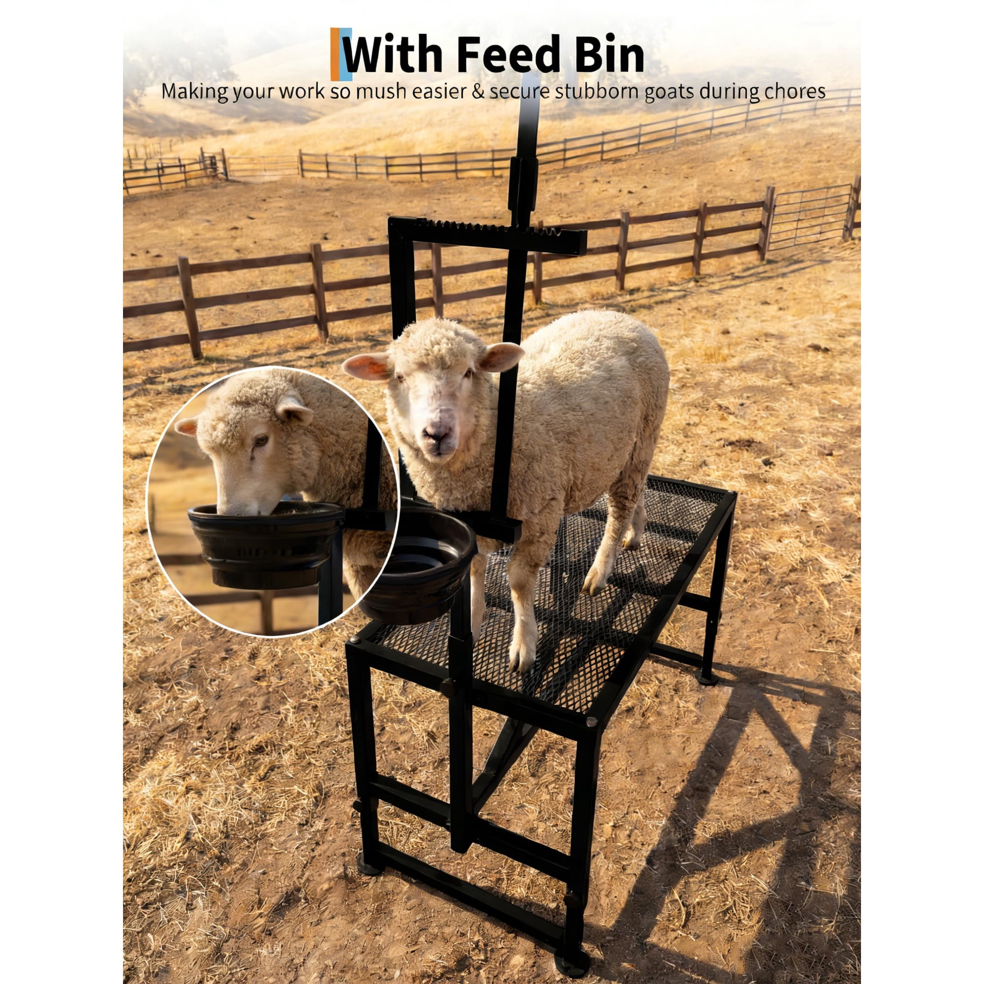 Click here for Edtara Heavy Duty Goat Stand For Livestock Support... prices