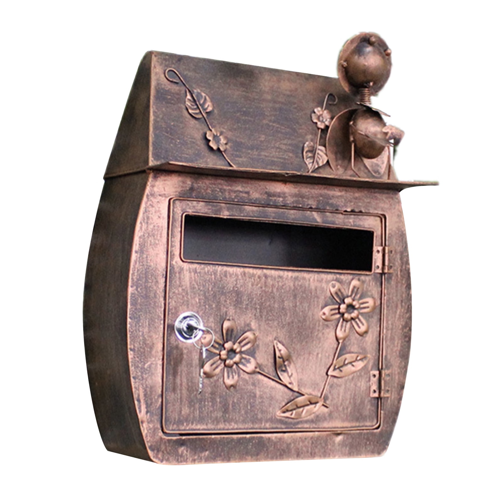 Vintage Wall-Mount Mailboxes, Retro Style Mailbox That Locks, Mailbox ...