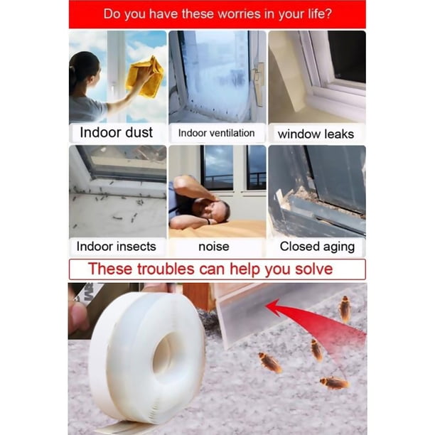Window Sealing Tape Self Adhesive Door Window Draught Dust Strip ...