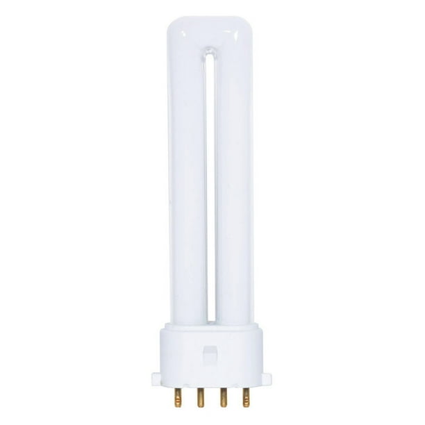 Satco S8362 7W Single Tube 4-Pin 2G7 Plug-In base 2700K fluorescent ...