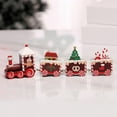 Aosijia Christmas Train Set Painted Wooden Christmas Decoration Mini ...