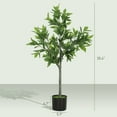 35.4" Artificial Laurel Tree - 345 Realistic PEVA Leaves, No ...