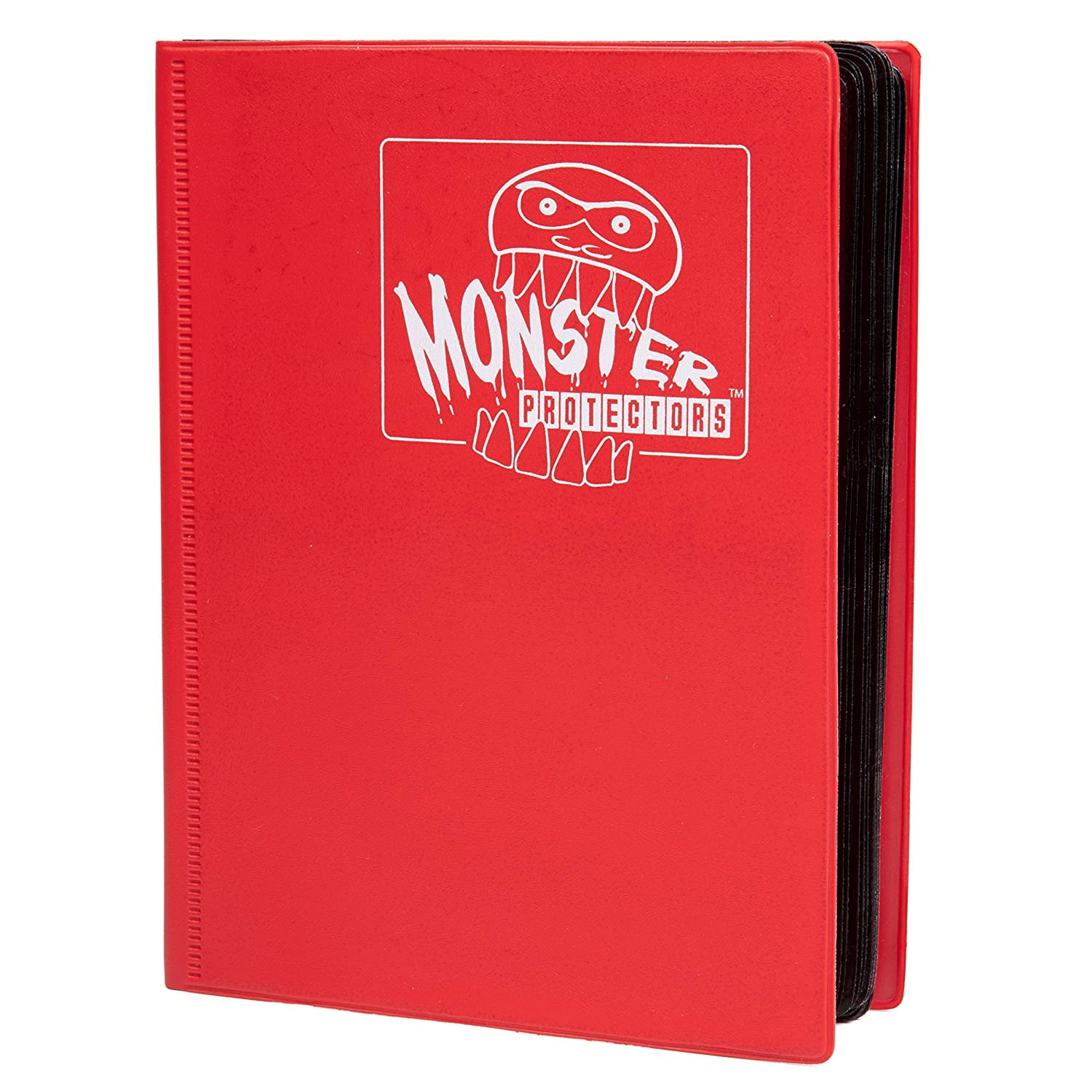 Monster Binder - 4 Pocket Trading Card Album - Matte Red - Holds 160 ...