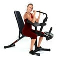 CAP Deluxe Adjustable Utility Weight Bench with Preacher Curl and Leg ...