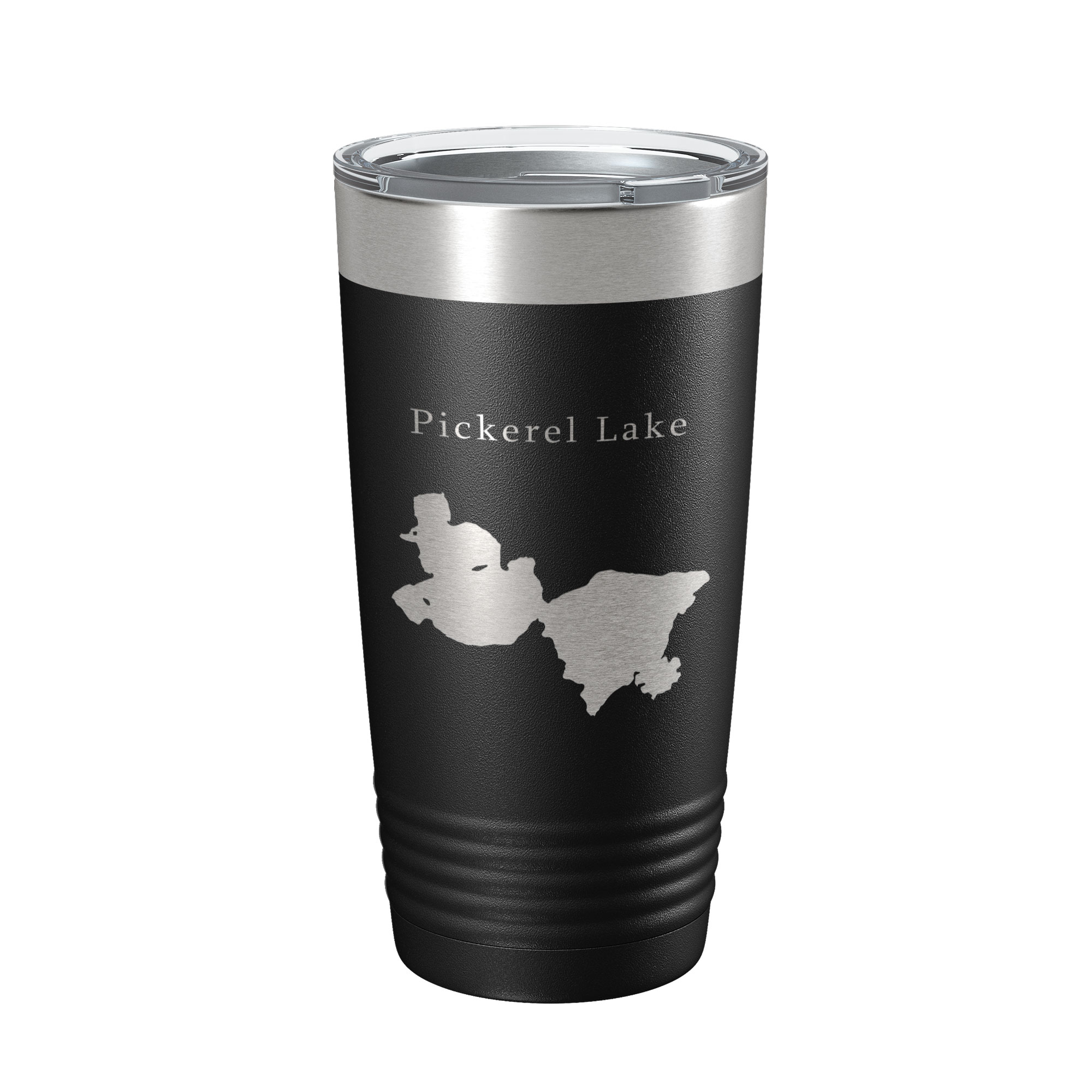 Pickerel Lake Map Tumbler Travel Mug Insulated Laser Engraved Coffee ...