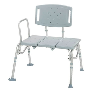 Drive Medical Plastic Tub Transfer Bench with Adjustable Backrest ...