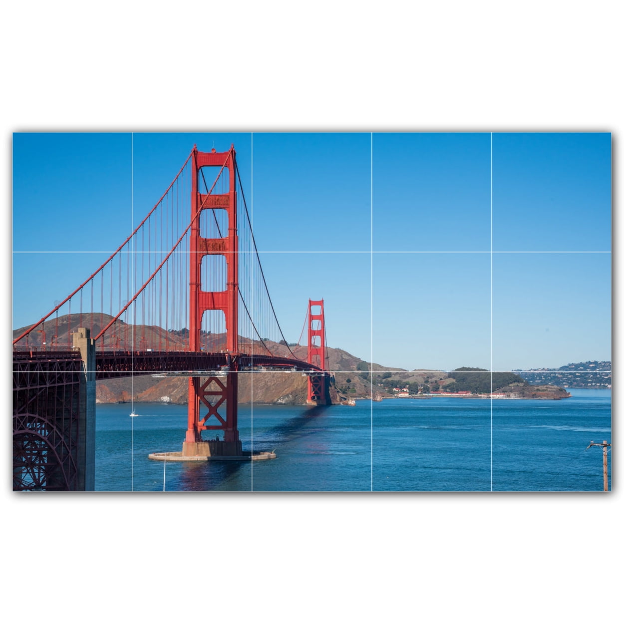 Picture-Tiles.com: Bridge Ceramic Tile Wall Mural WAL500254-53XL. 60"W ...