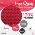 FabricLA | Red Dimple Minky Dot Fabric by The Yard | Oeko-TEX Certified ...