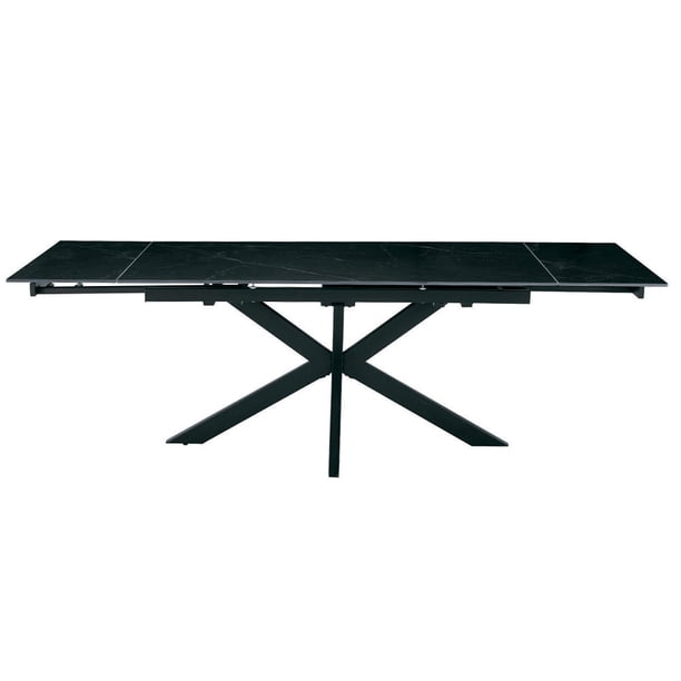 Mesa de Comedor Extensible Ilana Negro Kessa Muebles | Bodega Aurrera ...