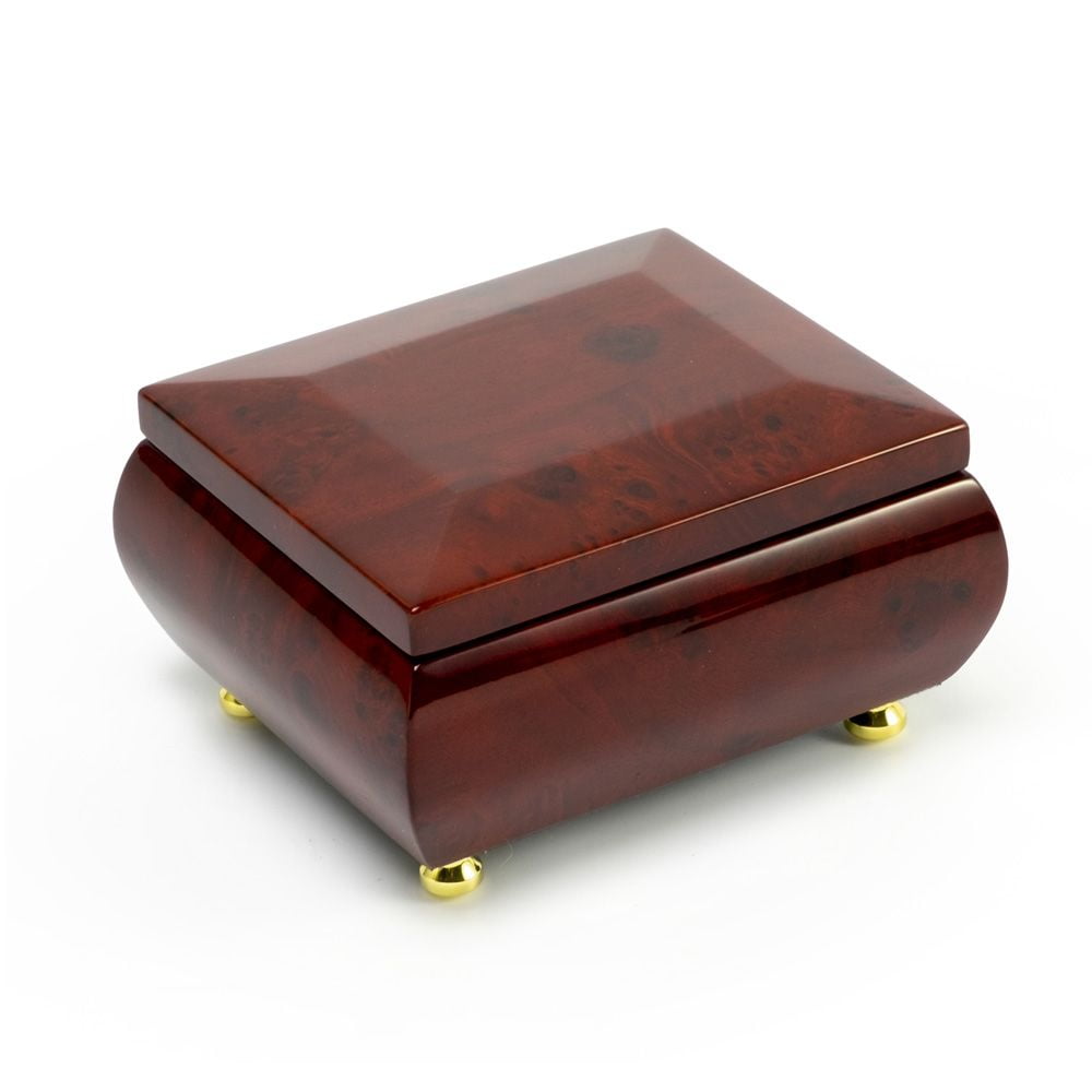 MusicBoxAttic - Gorgeous Wood Tone Classic Beveled Top Music Jewelry ...