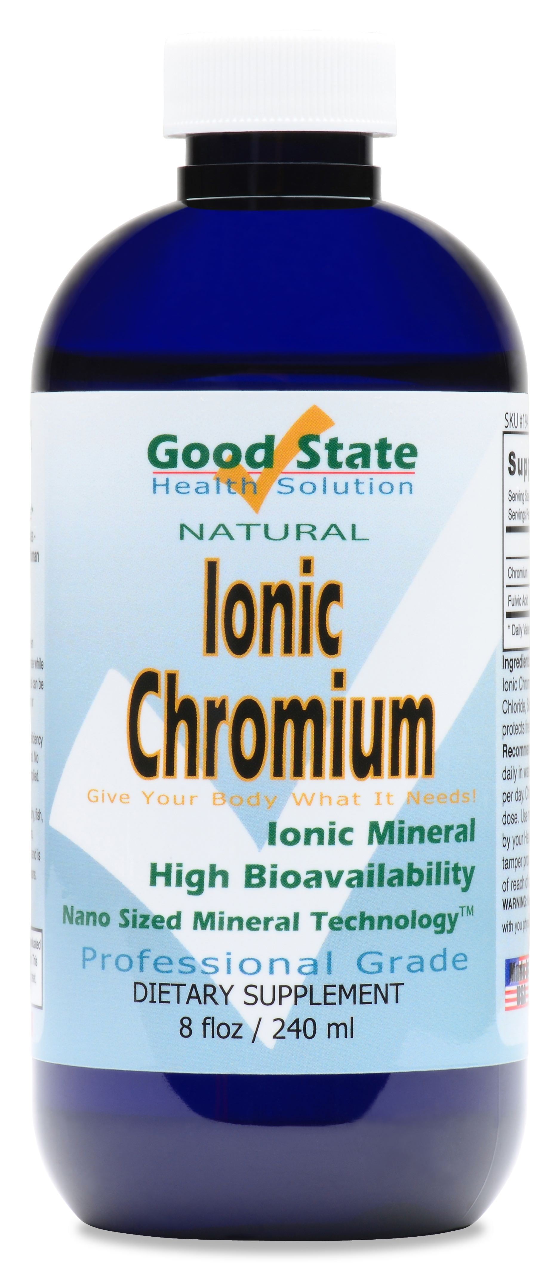 Good State - Liquid Ionic Chromium - (96 servings at 600mcg, plus 2 mg ...