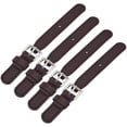 8 Pairs PU Leather Toggle Buckles with Alloy Clasps for Bag Sweater ...