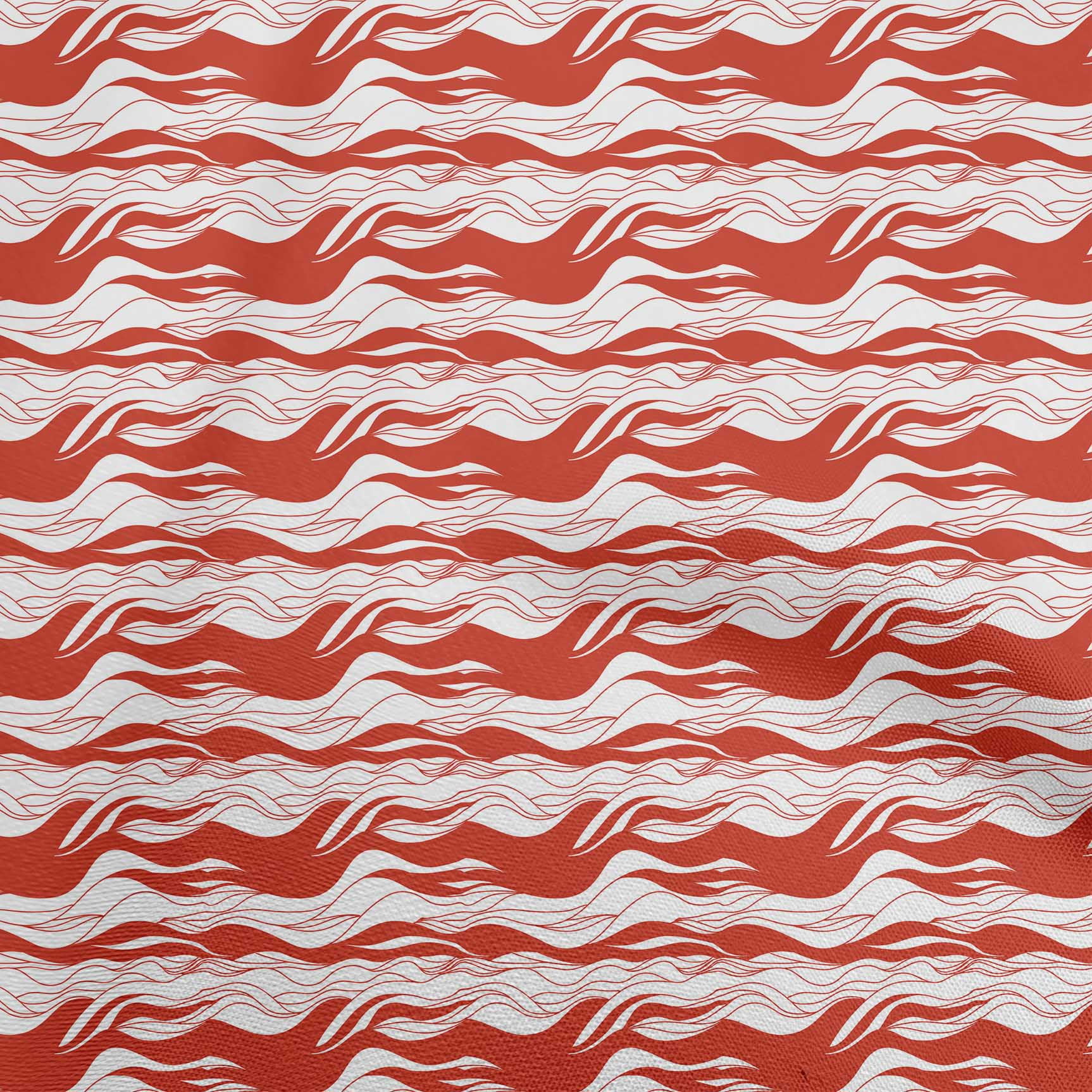 oneOone Cotton Silk Red Fabric Asian Wave Dress Material Fabric Print ...