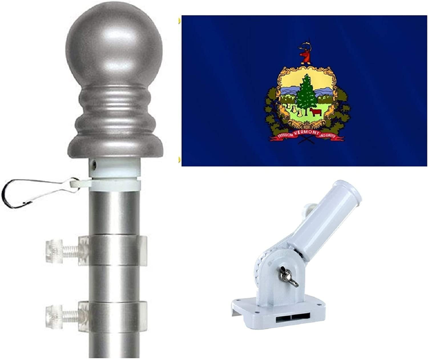 State Flag and Tangle Free Flagpole Set, Choose from All 50 State 3'x5 ...