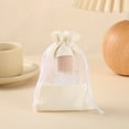 8PCS Natural Linen Bags 10x14cm Reusable Cloth Pouches for Storage Organizing Home Kitchen ...