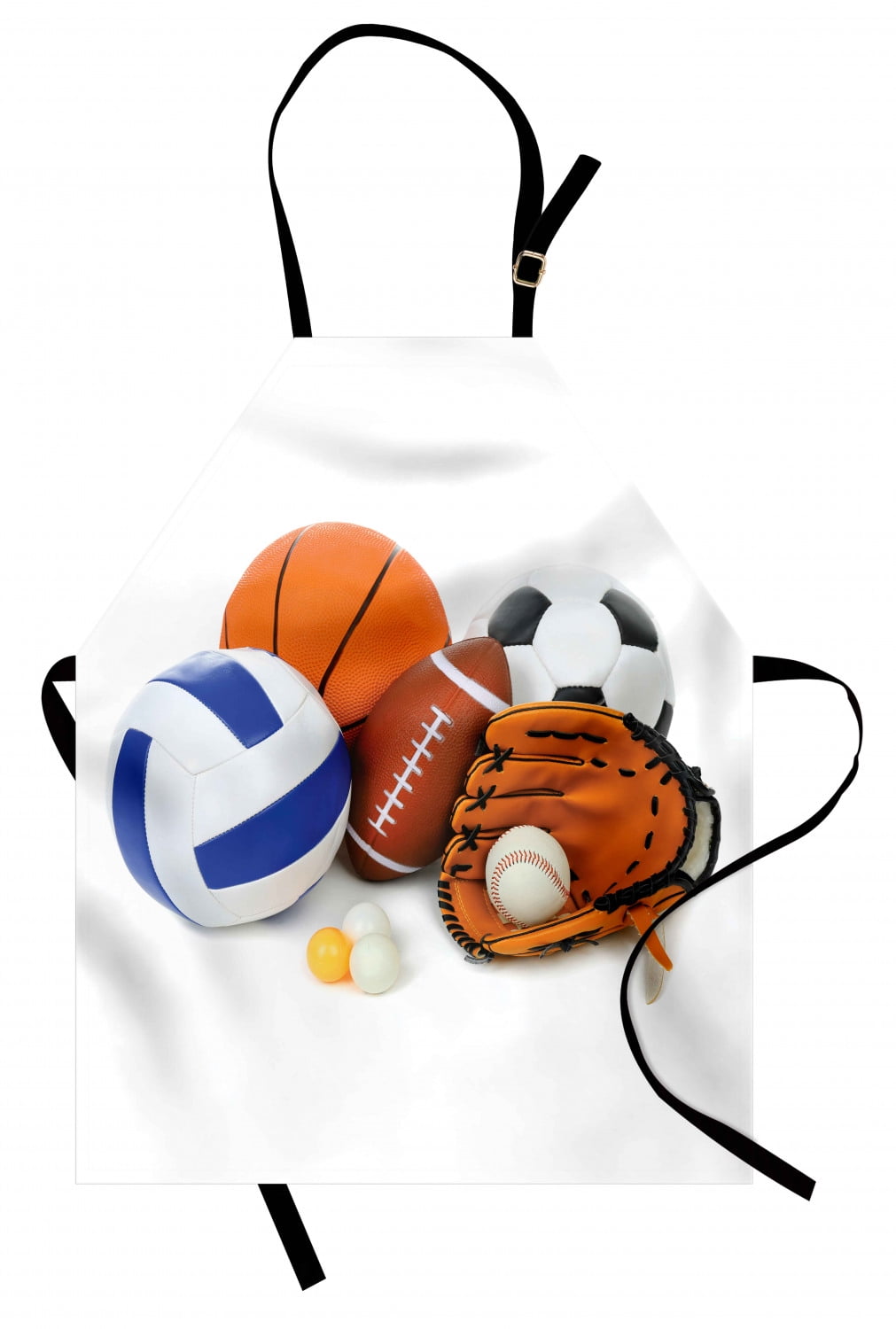 Sports Apron Many Different Sports Balls All Together Championship Ping ...