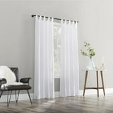 Mainstays 2-Pack Jensen Tab Top Semi-Sheer Curtain Panel Pair, 2 panels ...