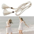 Bohemian Styles Waist Rope for Women Cotton Rope Belt with Wooden Bead ...