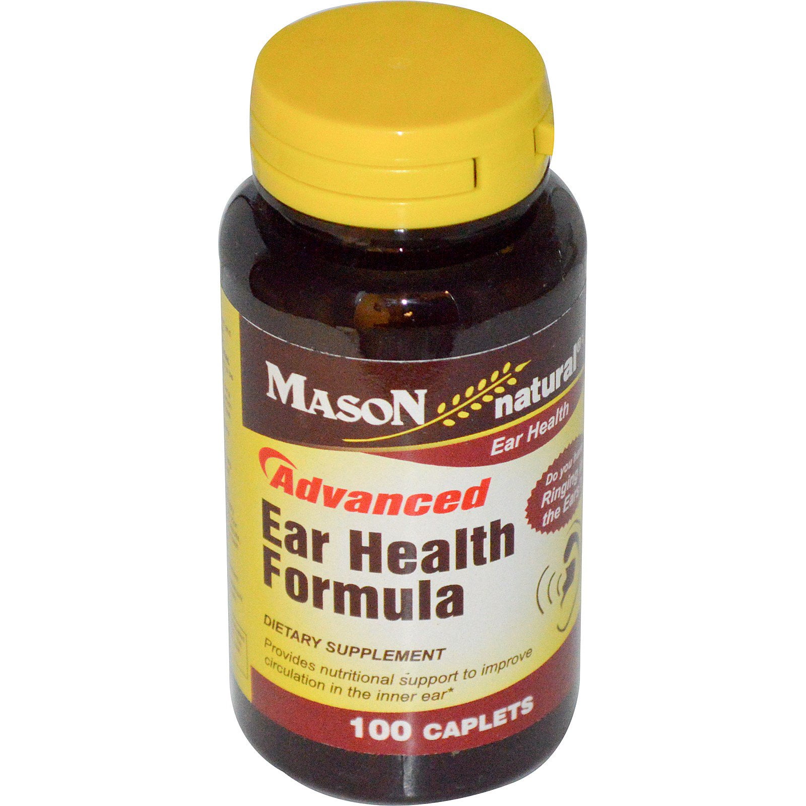 Mason Naturals - Advanced Ear Health Formula - 100 Capsules - Walmart.com