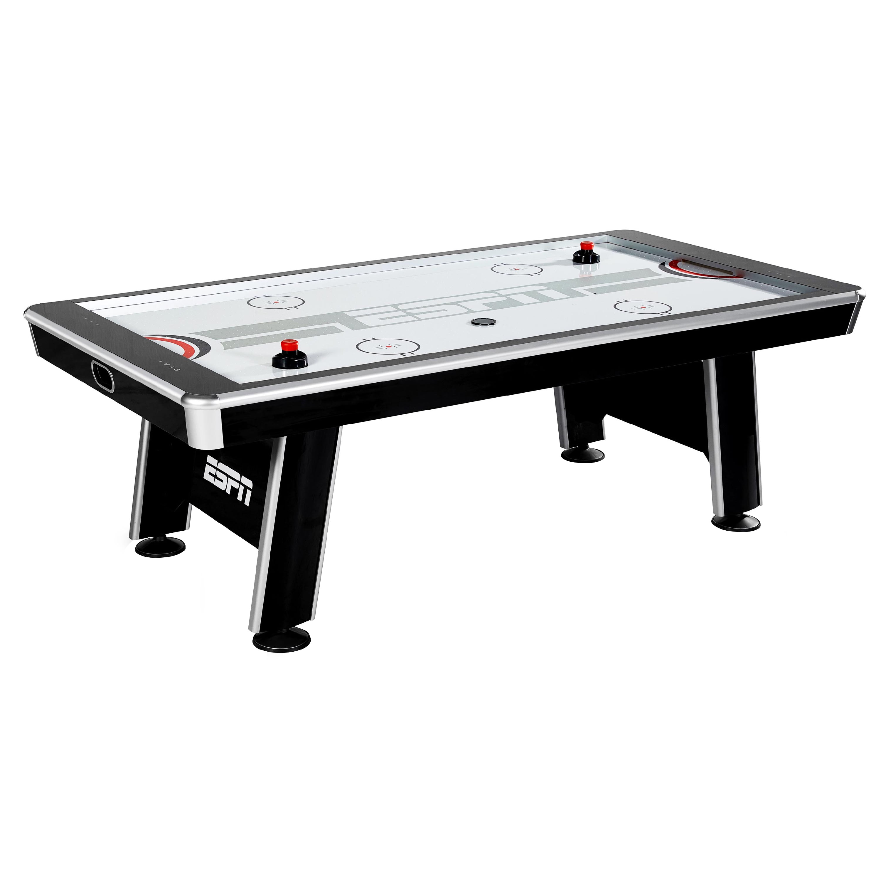 ESPN 90" Silver Streak Air Hockey Table, LED Electronic Scorer, Black ...