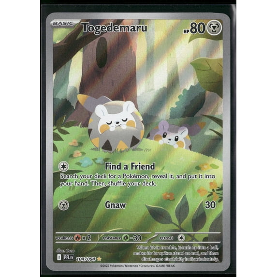 2025 Scarlet & Violet Phantasmal Flames Togedemaru Holo Secret Rare ...