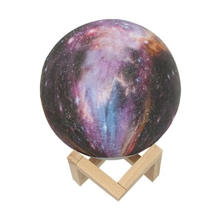 Baohd Night Light LED Starry Sky 3D Print Lamp 16 Color 3D Print Moon ...