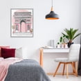 Stupell Industries Pink Neoclassical Archway Gray Framed Giclee Art ...