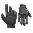 Custom Leathercraft Work Gloves, Black and Gray Large Handyman Gloves ...