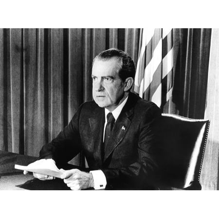 President Richard Nixon Announcing His Resignation History (24 x 18 ...
