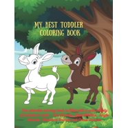 SUPER CUTE ANIMALS - Coloring Book For Kids: Sea Animals, Farm Animals ...