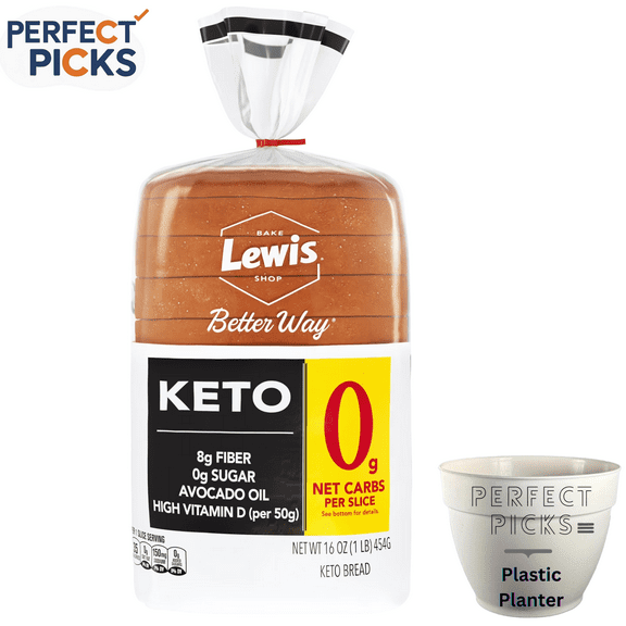 Lewis Bake Shop Better Way White Keto Bread, 16 oz - Walmart.com