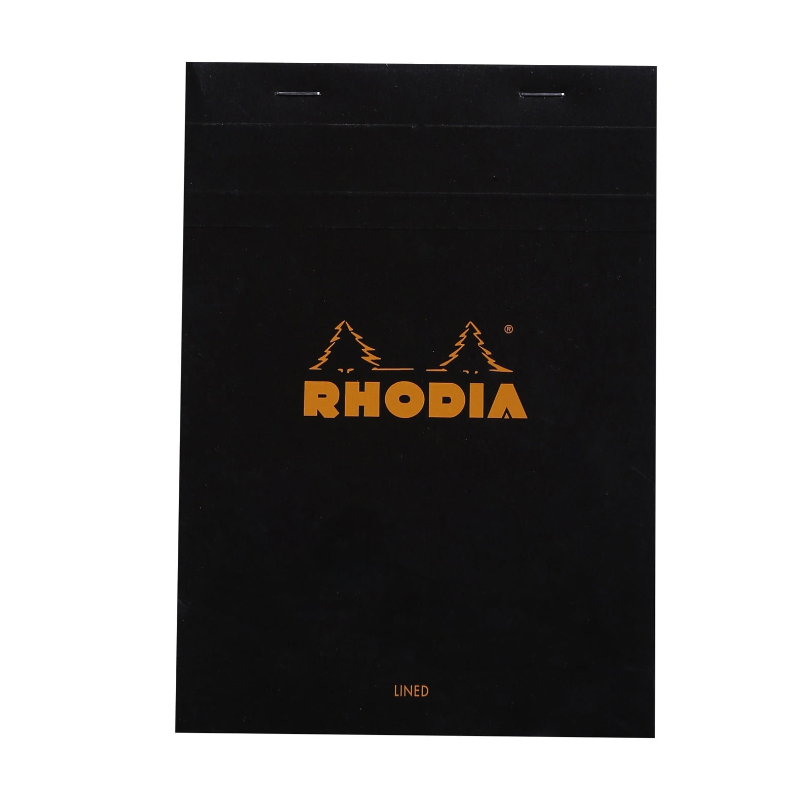 Rhodia Pad, Staple Bound, Lined, 6" x 8.25", Black - Walmart.com