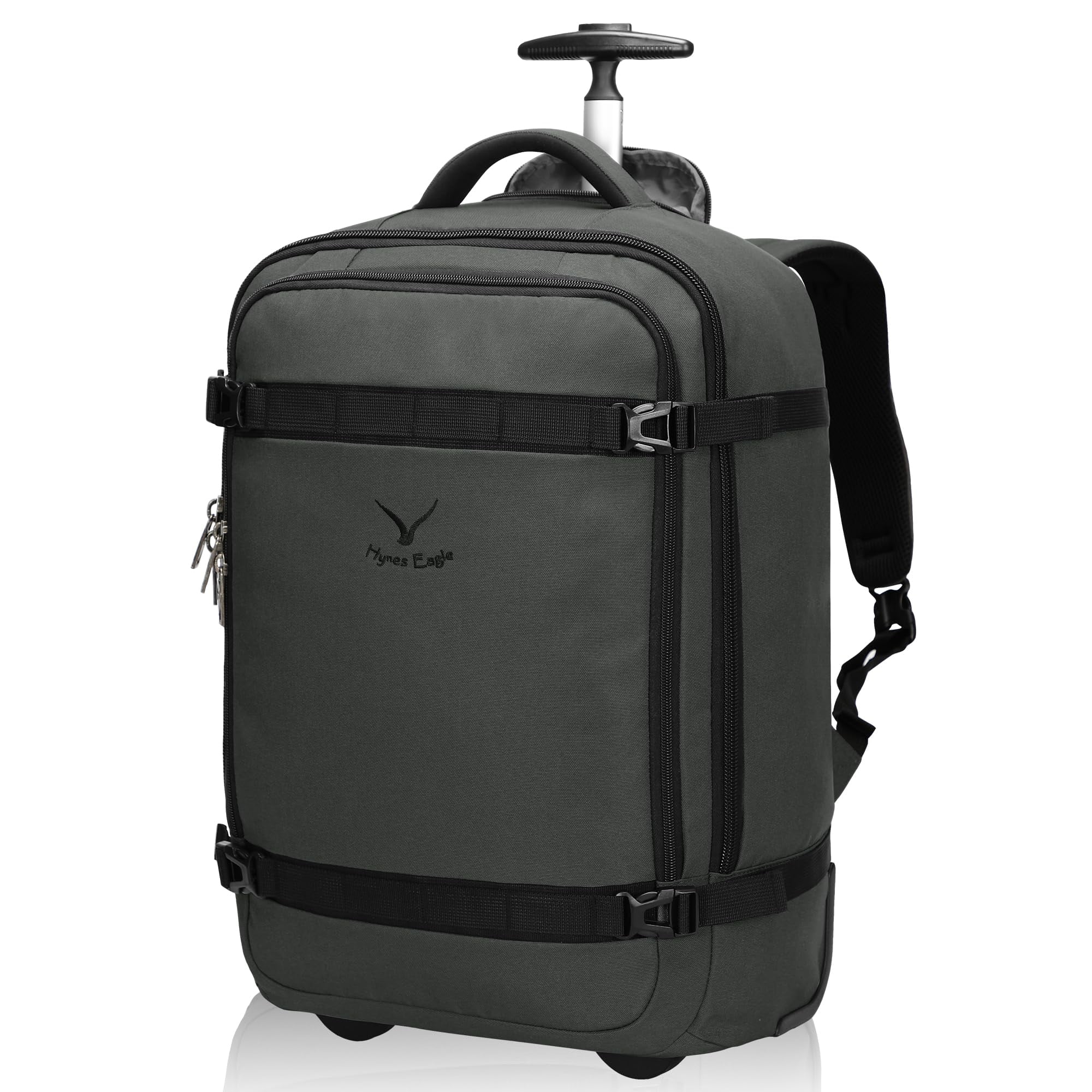 Hynes Eagle Rolling Backpack 42L Backpack with Wheels Airline Approved ...