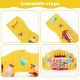 30 Pack Birthday Crowns for Kids Classroom, Paper Crowns Birthday Hats ...