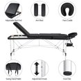 Topeakmart 3-Fold Adjustable Portable Therapy Massage Table with ...