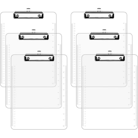 Pechor Clipboard Multi Pack, Transparent Clipboards with Low Profile ...