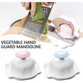 Blue Food Safety Holder with Non-Slip Grip Finger Anti-Cut Protectors ...