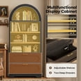 Bestier 6-Tier Tall Bookcases with 2 Drawers, 71" Modern Bookshelf with ...