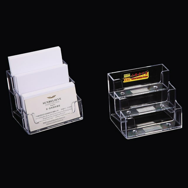 Acrylic Business Card Holder for Desk Multiple Business Card Holders ...