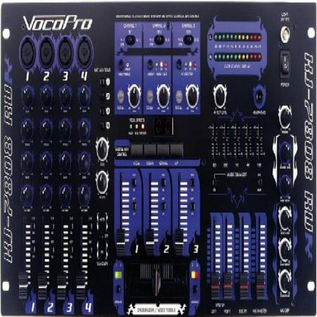 VocoPro KJ-7808RV KJ-7808RV - Professional KJ/DJ/VJ Mixer with DSP Mic ...