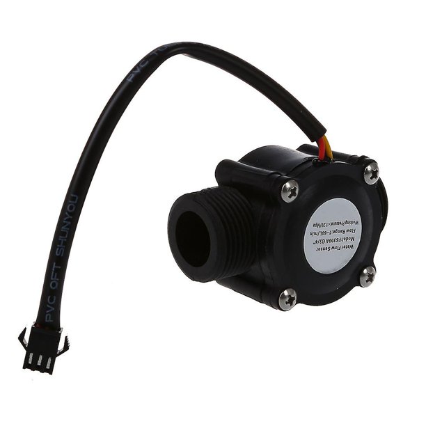 1-60l/min Dc 5-24v Hall Effect Water Flow Sensor Counter Meter Fs300a ...