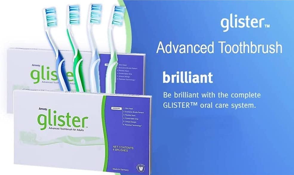 Amway Glister Advanced Toothbrush (4 Brushes) - Walmart.com