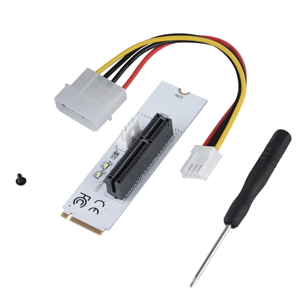 Adaptador de tarjeta vertical NGFF M.2 Key M a PCI-E Express 4X con ...