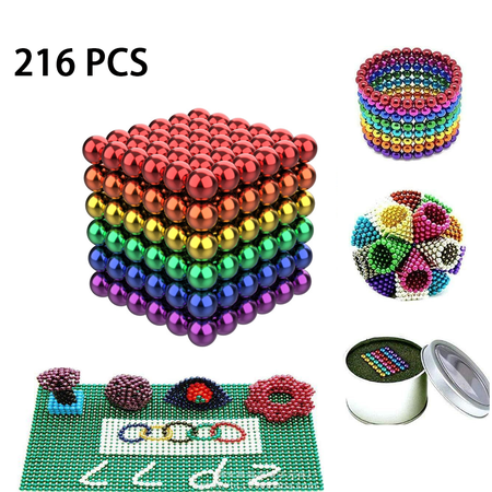 216pcs 3mm Magic Blocks Children Early Education Toy， A Great Gift for ...