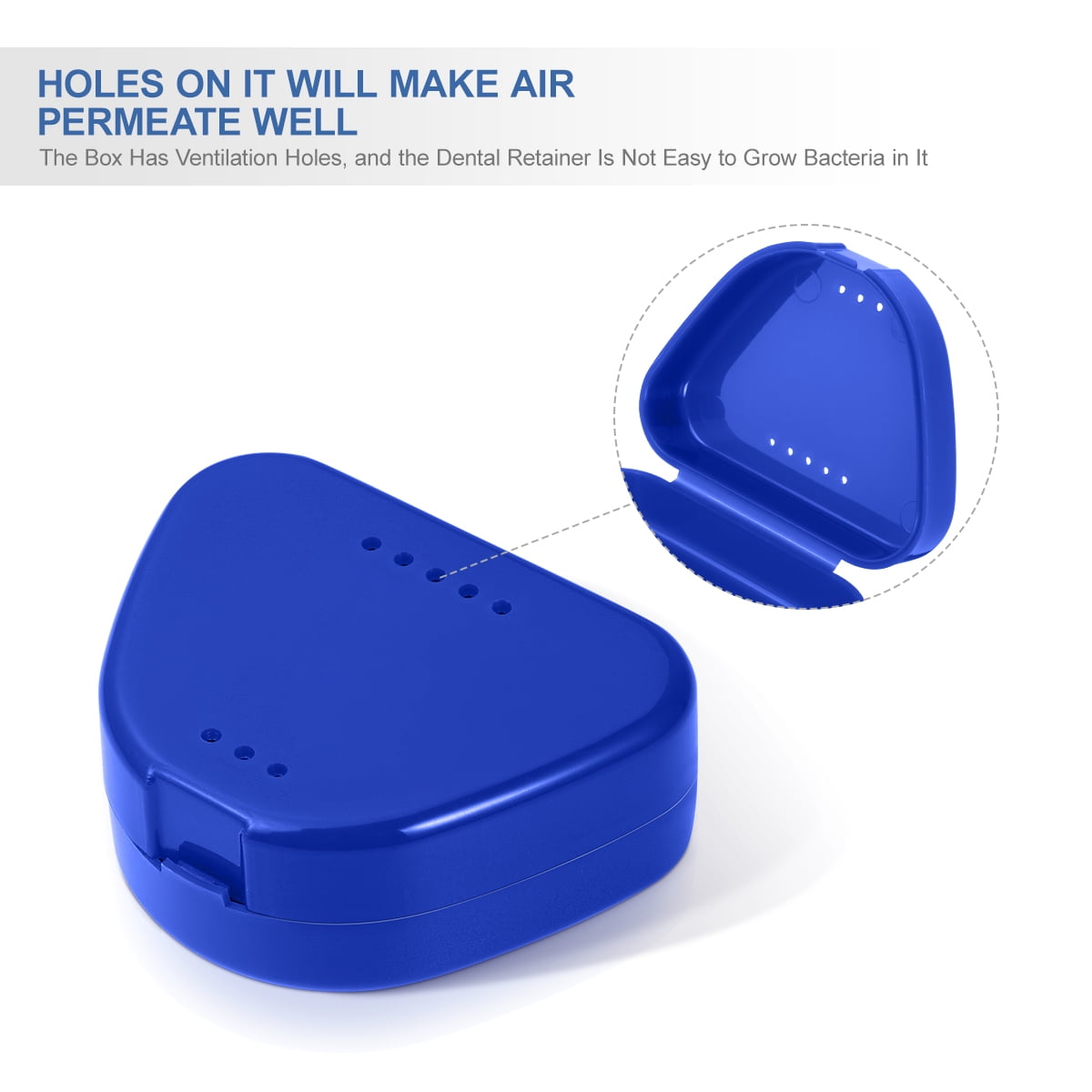 Buy TINKSKY 6PCS Retainer Case With Vent Holes Mouth Guard Case ...