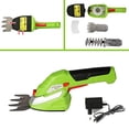 2-in-1 Cordless Grass Shear + Hedger Handheld - Rechargeable Lithium ...