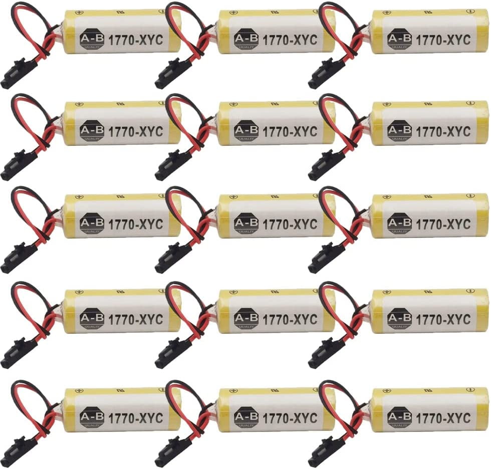 15PCS 3V 1770-XYC 3V 1800mAh Lithium PLC Battery Replacement for 1770 ...