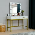 Ktaxon Vanity Table with Lighted Mirror, Makeup Vanity Dressing Table ...