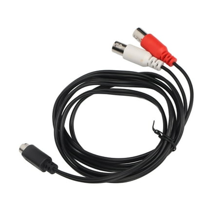 MINI DIN 4 Pin To 2 BNC Cable, Male To Female Explosion Proof PVC Shell ...